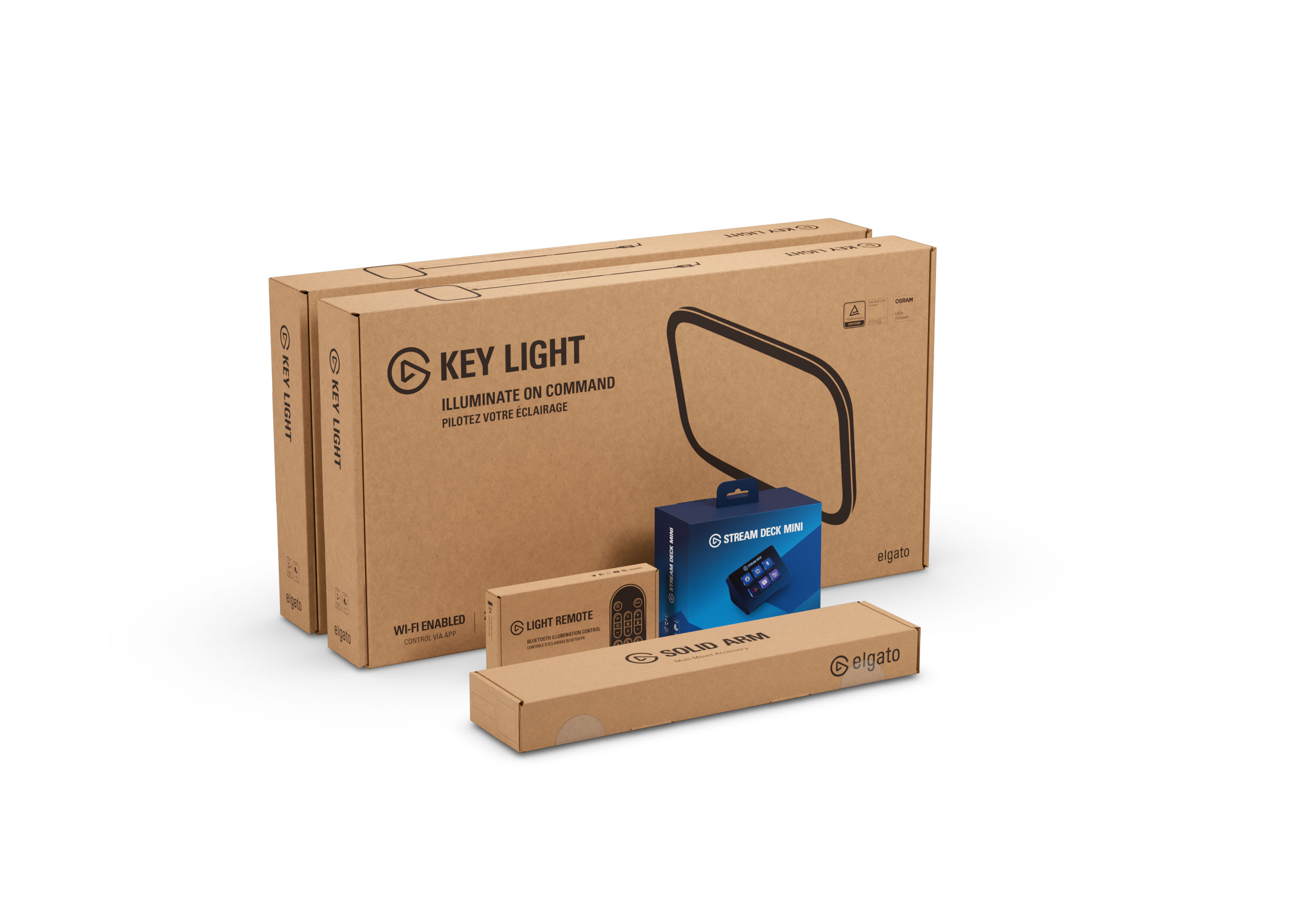 Key Light Duo Bundle - Solid Remote Control Mini | Elgato